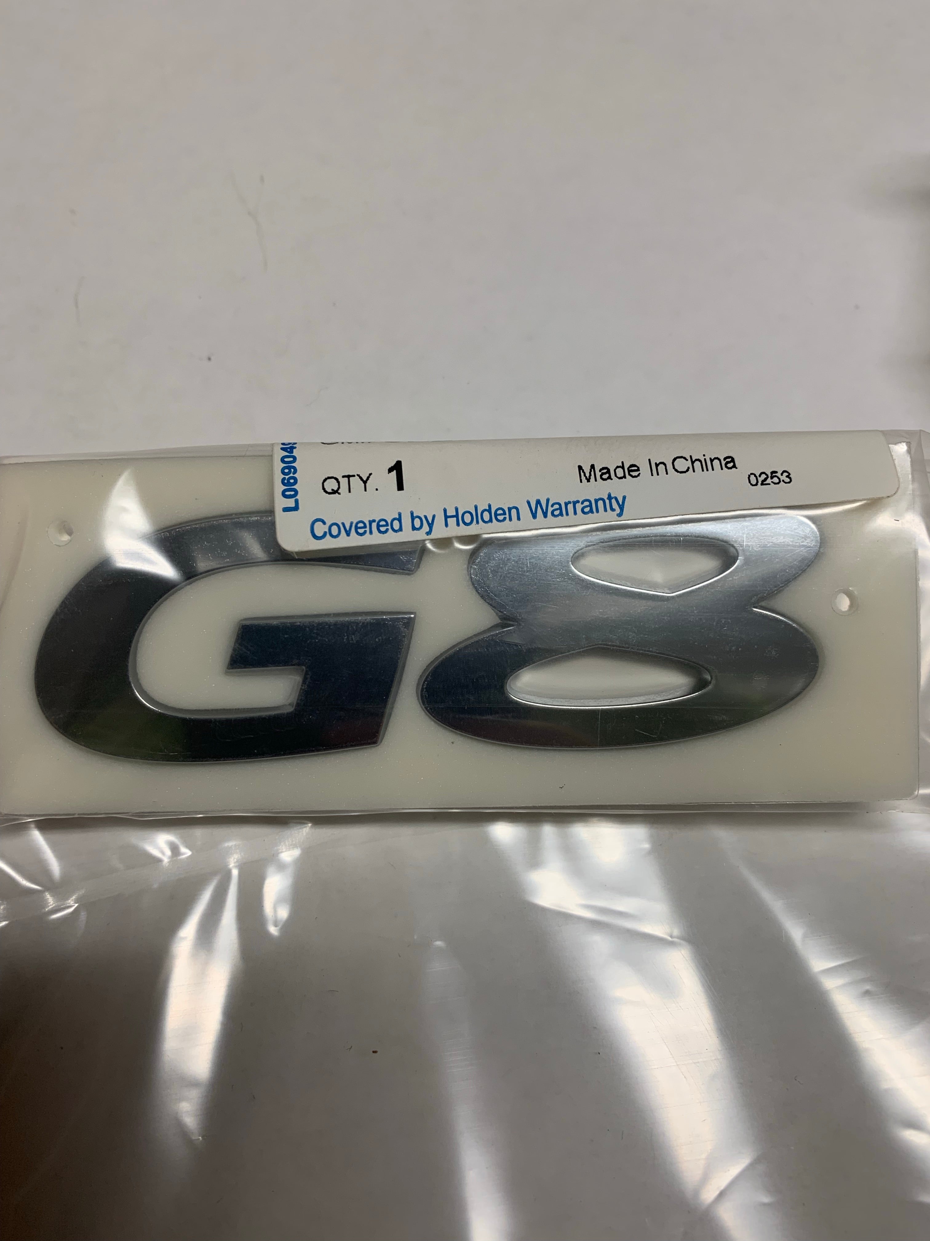 G8 OEM “G8” Trunk Emblem – East Coast Holden Parts